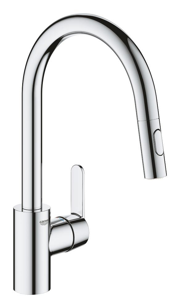 Grohe Get jednouchwytowa bateria kuchenna C-spout Dual Spray 31484001 ...